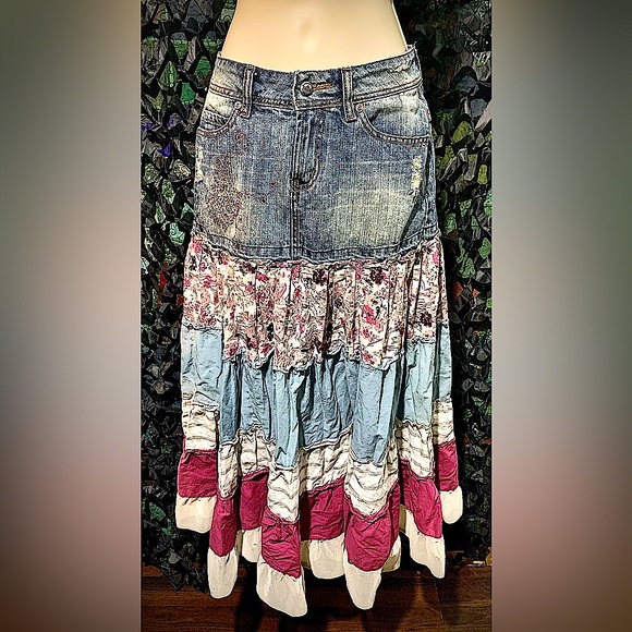 Candie's | Skirts | Vintage Y2k Candies Hybrid Sparkle Prairie Maxi ...